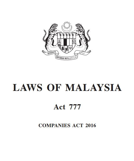 Companies Act 2016 (SAC777C-18) - PNMB2U