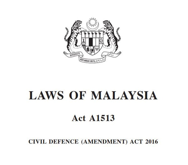 CIVIL DEFENCE (AMENDMENT) ACT 2016 (A1513) - PNMB2U
