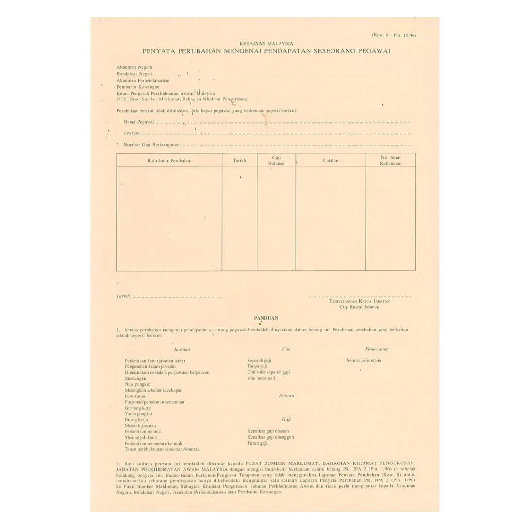 Buku Kaunterfoil Kira-Kira Stok (KEW 67) - PNMB2U